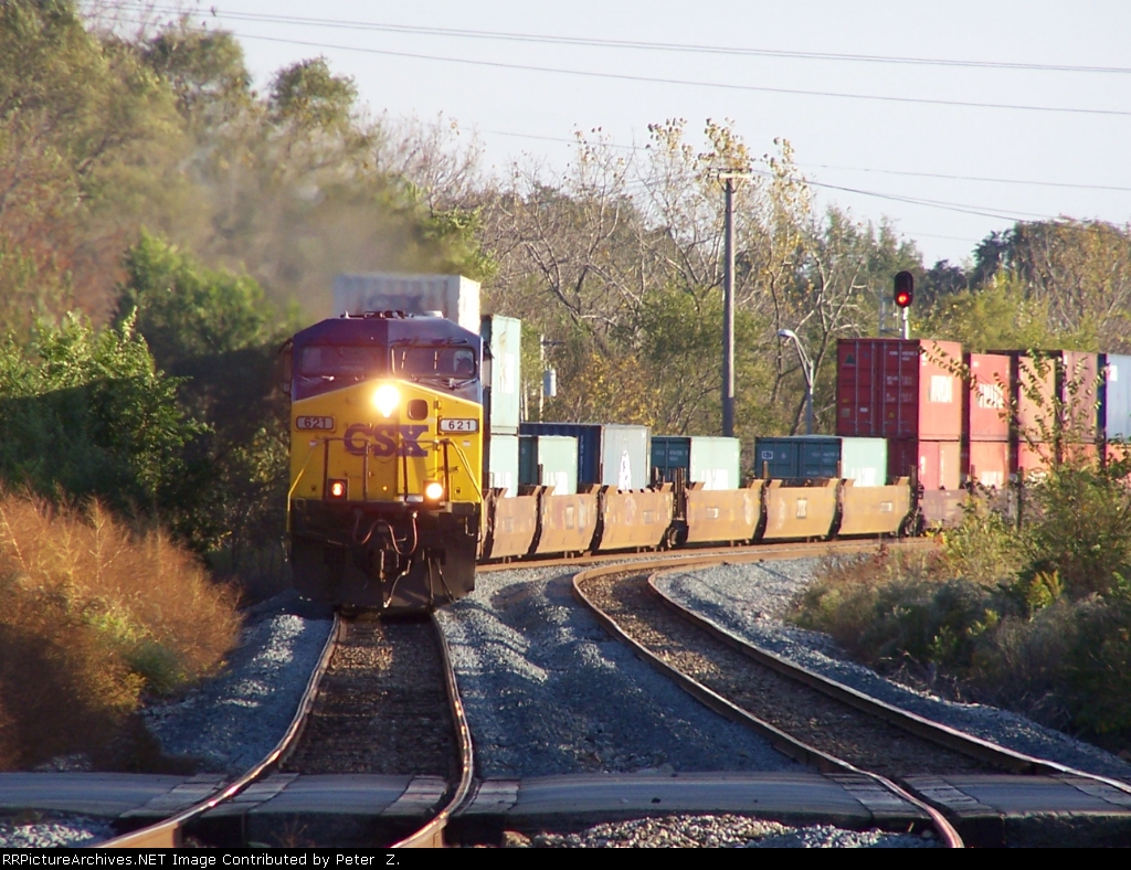 Heading into the curve!